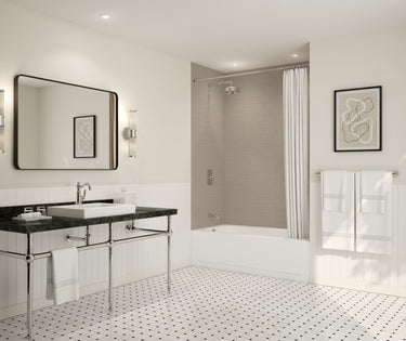 36" x 36" x 72" Swanstone 3x6 Subway Tile Shower Wall Kit | BNGBath