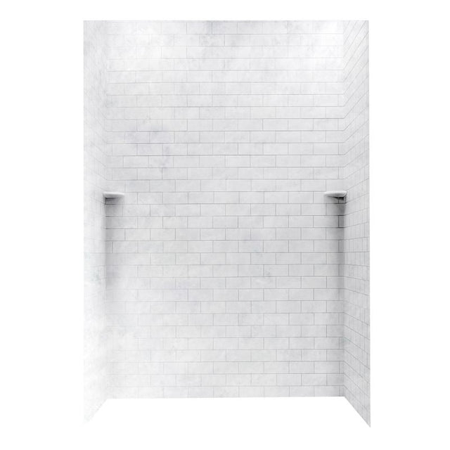 36-In x 62-In x 96-In Swanstone 3x6 Subway Tile Shower Wall Kit – BNGBath