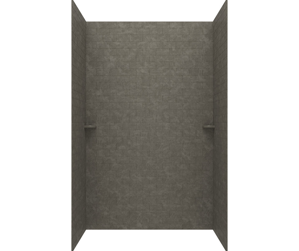 36-In x 62-In x 96-In Swanstone 3x6 Subway Tile Shower Wall Kit | BNGBath