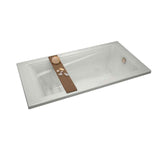 60in X 36in X 18in Rectangular Drop-In Acrylic Soaking Bathtub With End ...