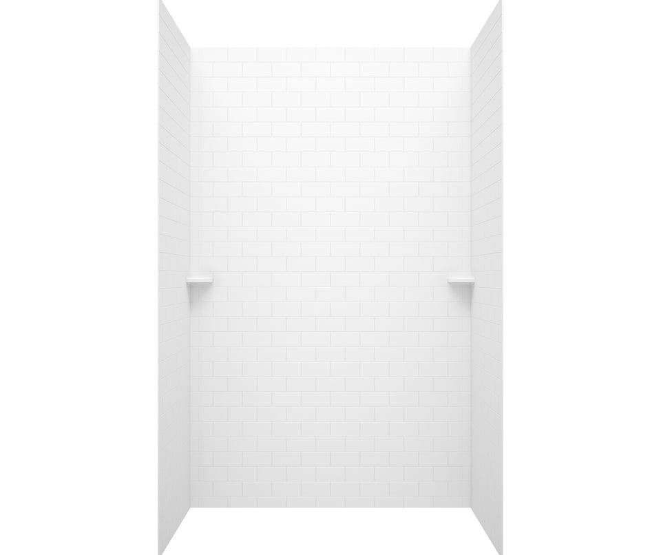 36-In x 62-In x 96-In Swanstone 3x6 Subway Tile Shower Wall Kit – BNGBath